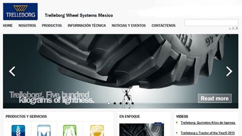 Trelleborg launches a new wheel systems website for Mexico and Central ...